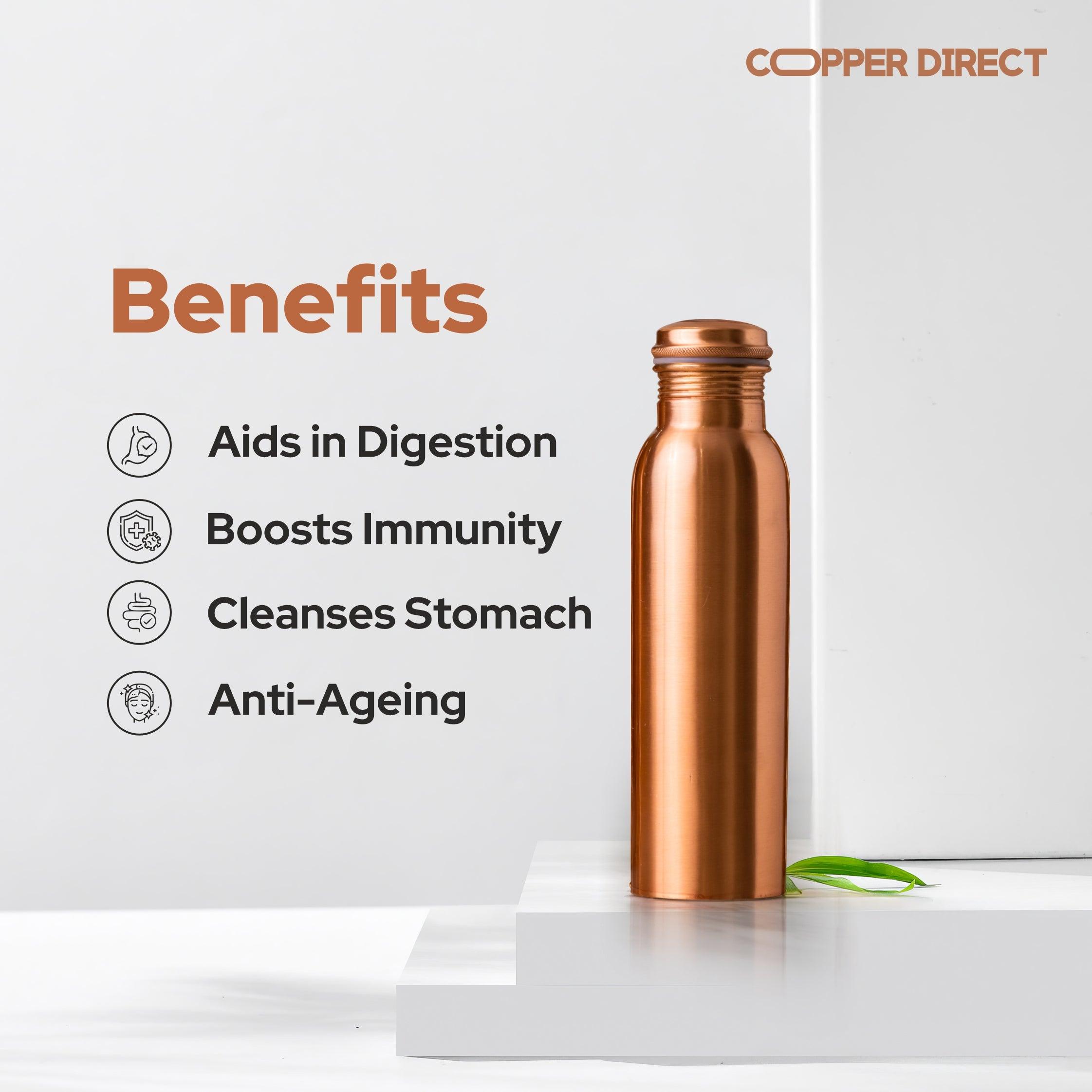 Matte Copper Water Bottle – copperdirect
